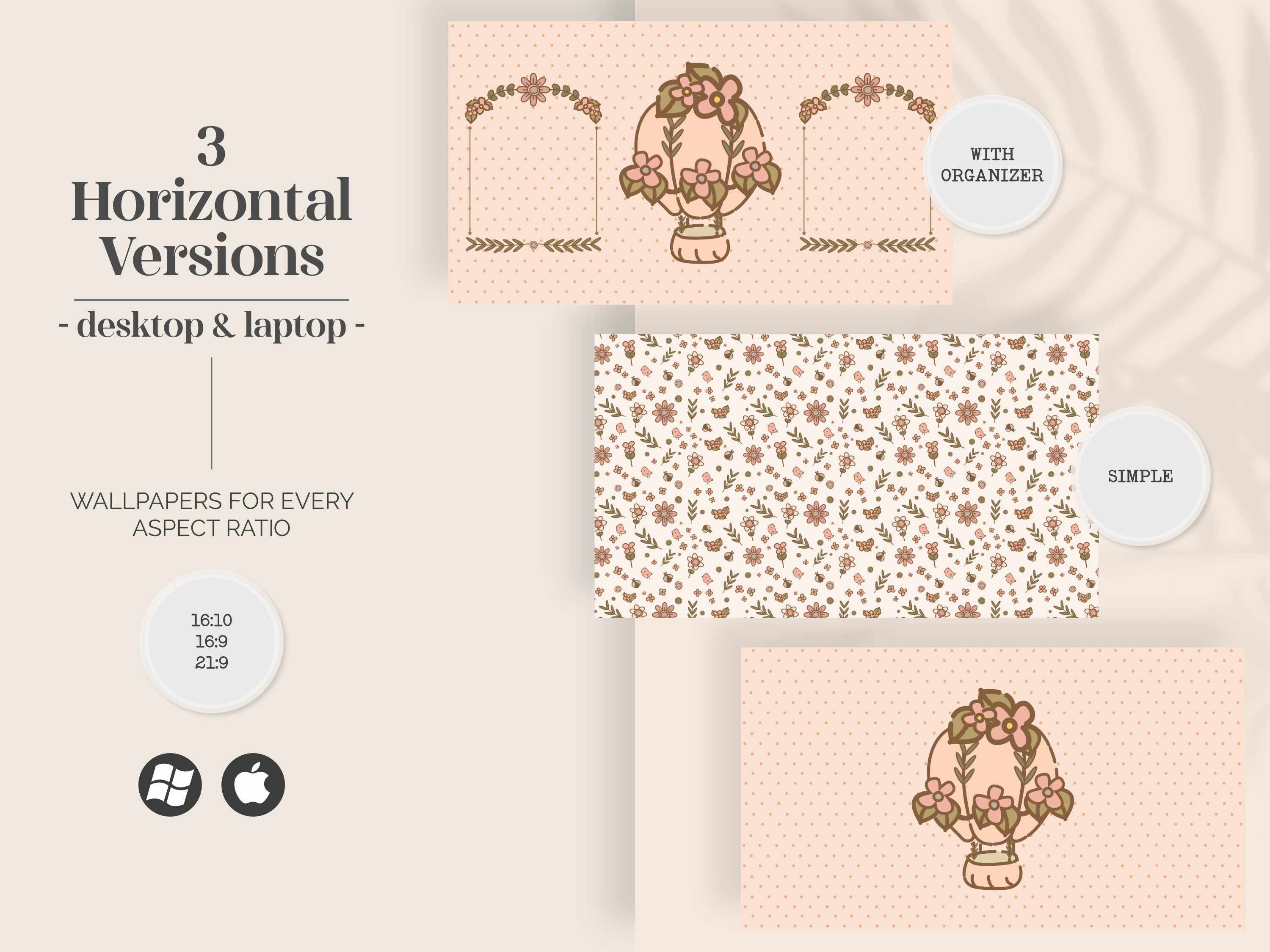 Desktop Organizer Cottagecore Wallpaper Vintage Art Whimsical Cute Mac ...