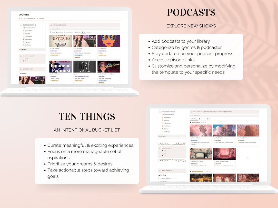 Notion Template Media Tracker Entertainment Zone Movie & TV Dashboard ...