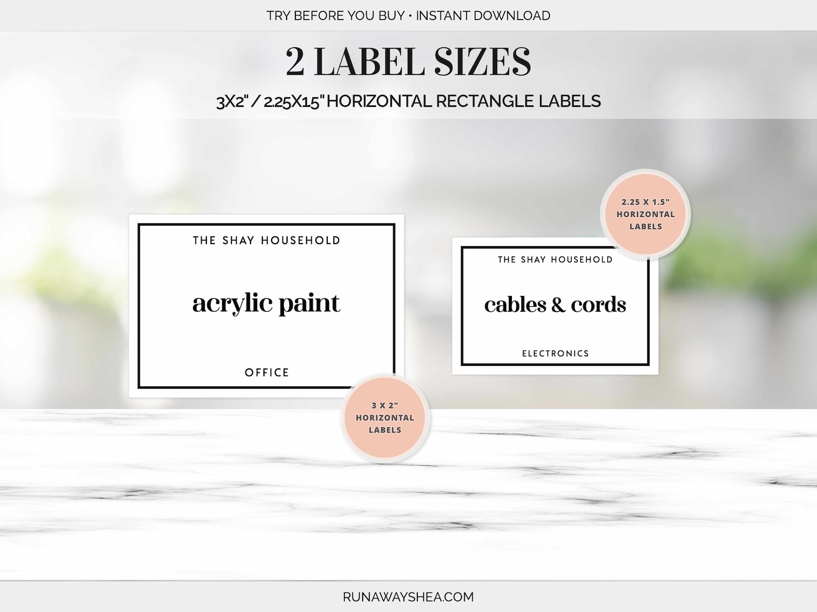 Editable Storage Labels Template | Customize Your Own Labels & Use for ...