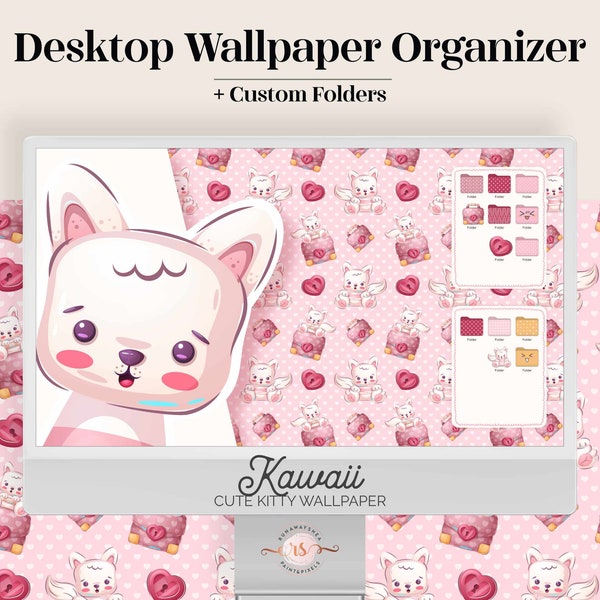 Kitty Desktop Background - Etsy