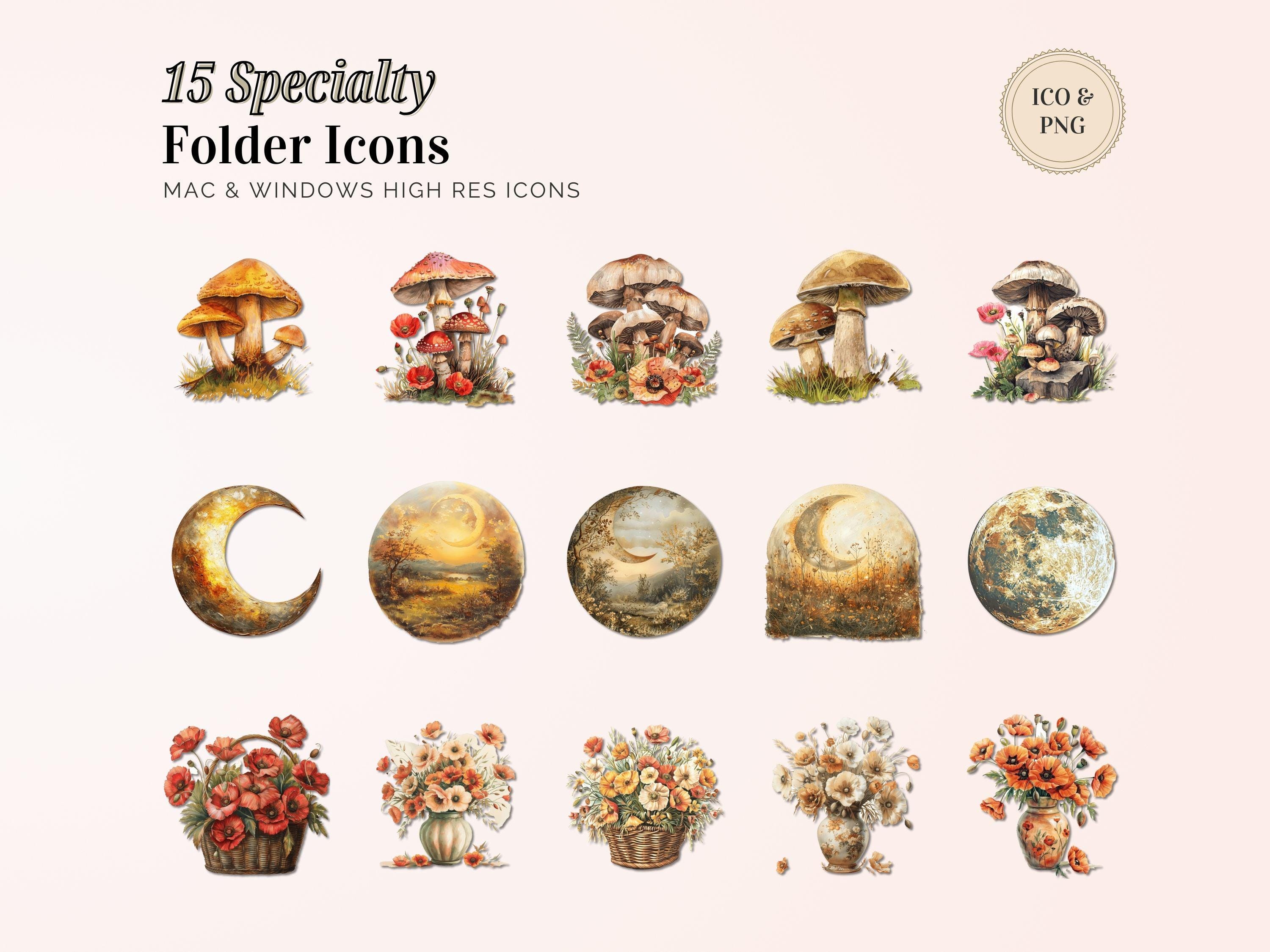 Magical Moon Desktop Wallpapers | Watercolor Celestial Desktop ...