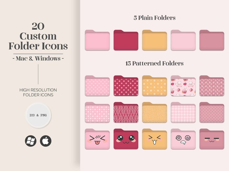 Cute Pink Kitten Desktop Wallpaper Organizer Illustrated Kitty Cats Art ...