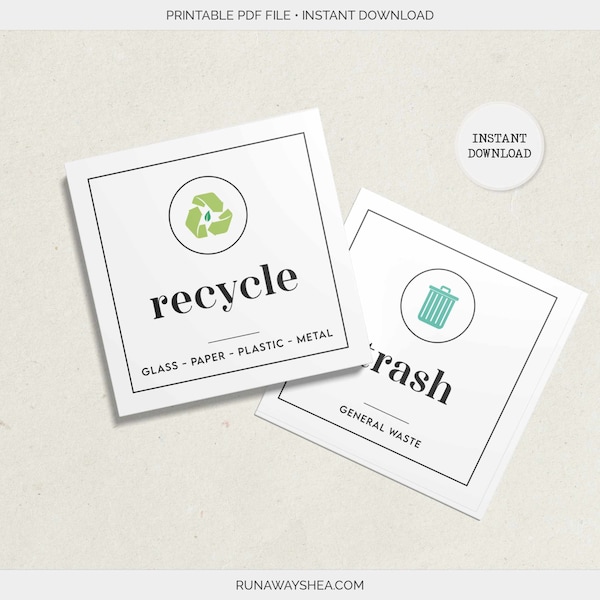 Trash Can Sticker - Etsy