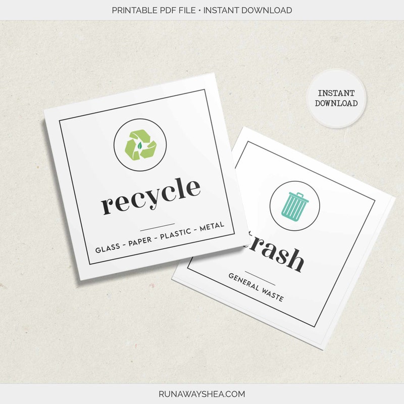 Trash Can Sticker - Etsy