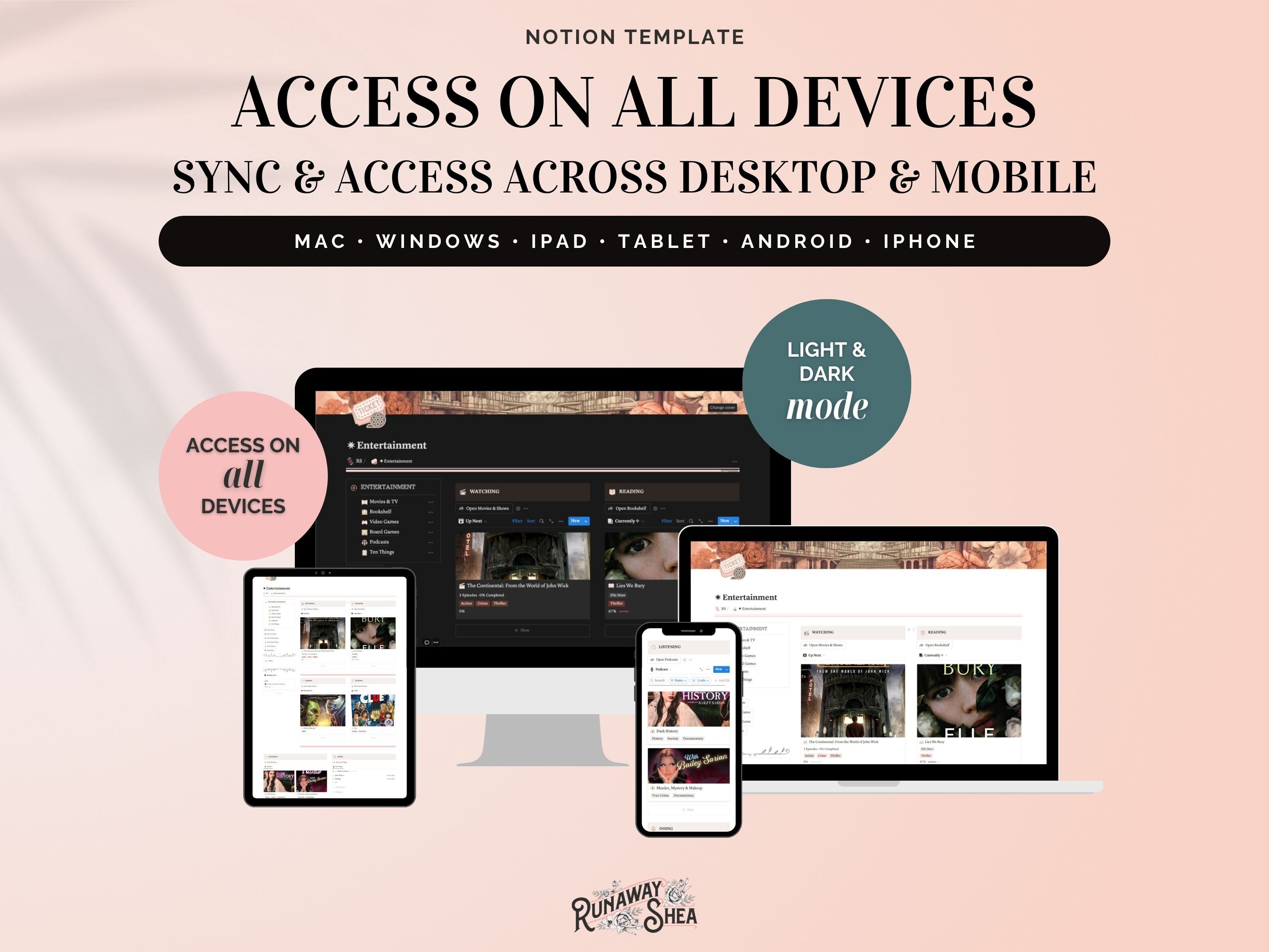 Notion Template Media Tracker - Entertainment Zone Movie & TV Dashboard ...