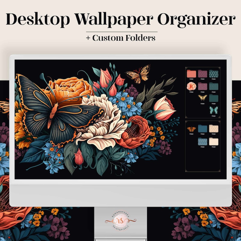 Illustrated Desktop Wallpaper - Etsy