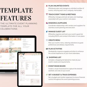 Notion Template Event Planner - Digital Party Planning Template, Guest ...