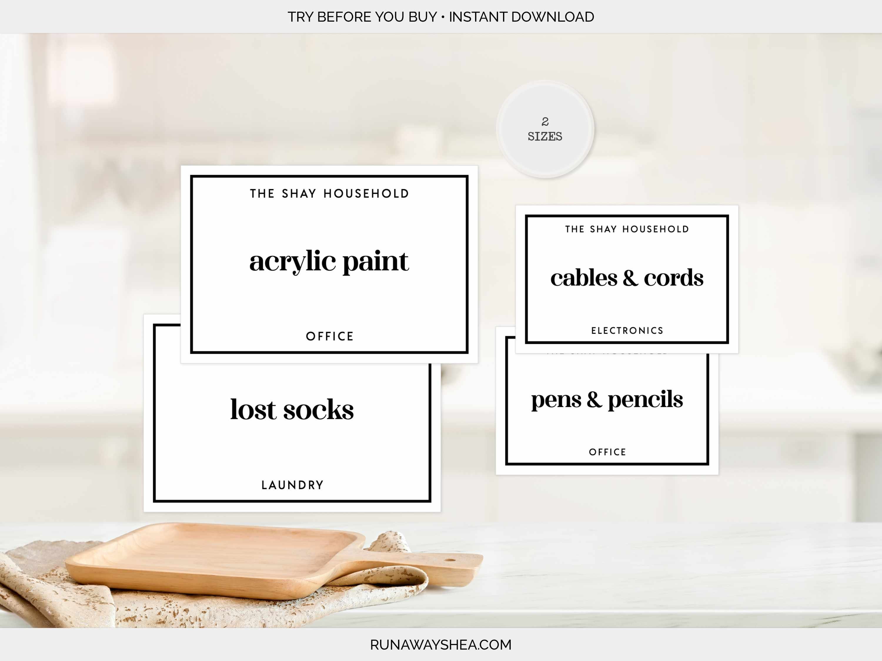 Editable Storage Labels Template | Customize Your Own Labels & Use for ...