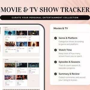 Notion Template Media Tracker - Entertainment Zone Movie & TV Dashboard ...