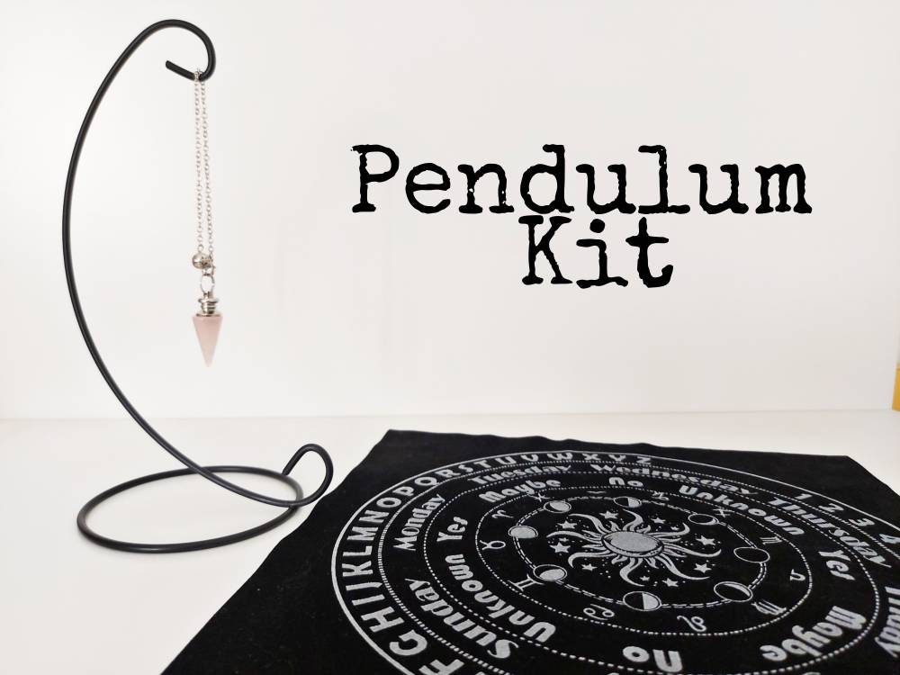 Perfect pendulum Kit for divination dowsing with Rose Quartz | Etsy