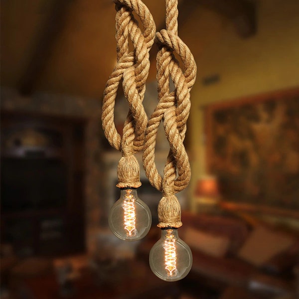 Rope Lamp - Etsy