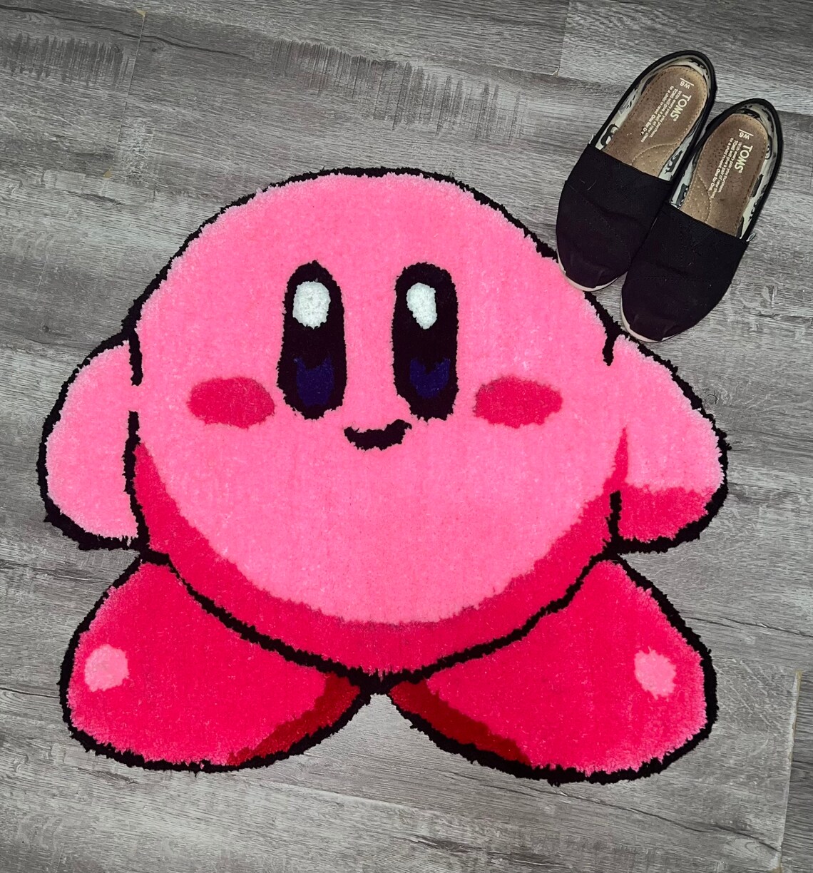 Fan Art Kirby Rug by Tufting Creations - Etsy