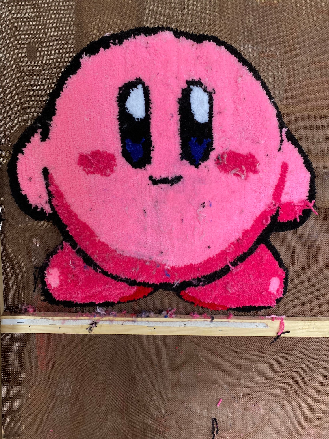 Fan Art Kirby Rug by Tufting Creations - Etsy