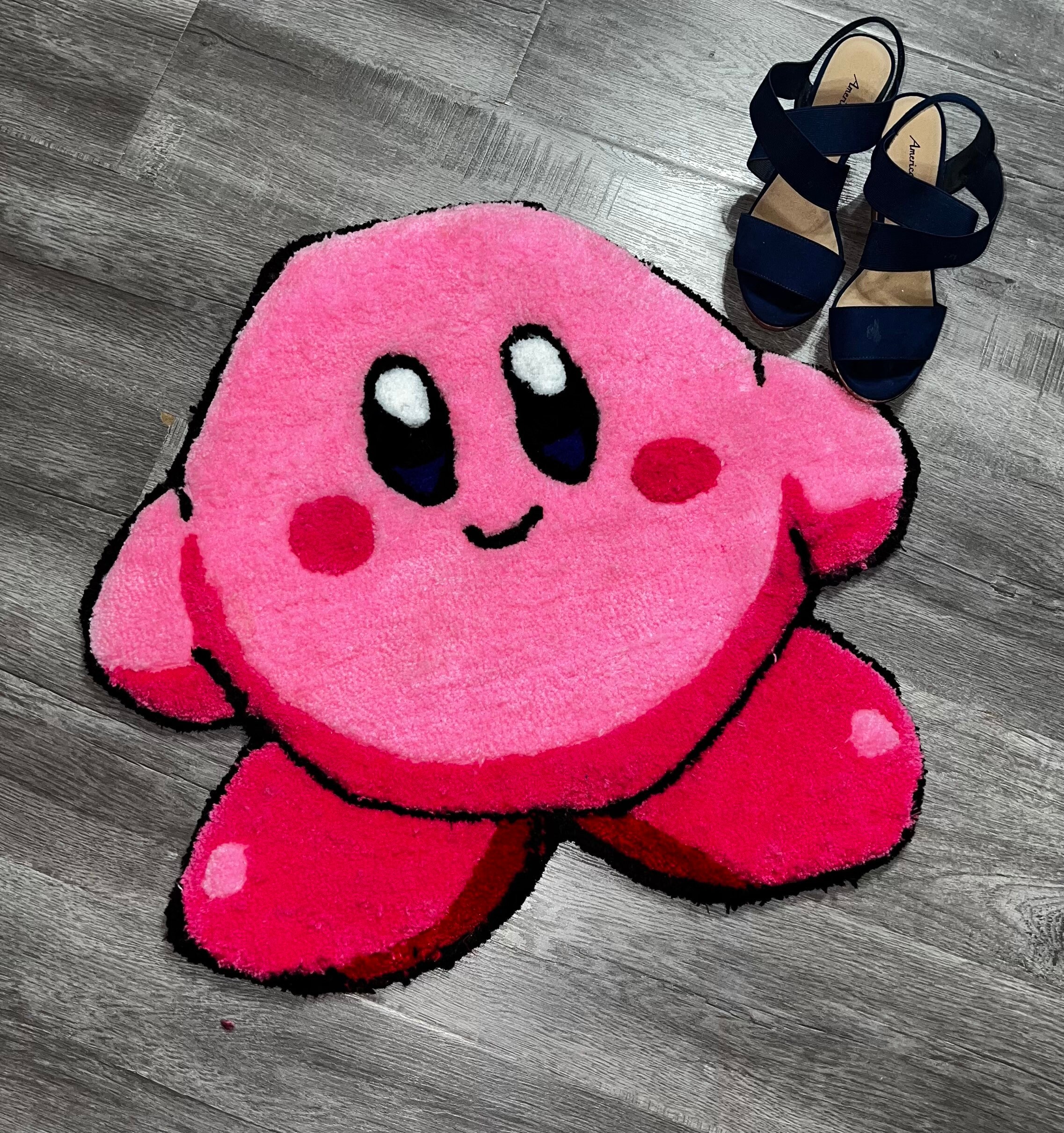 Fan Art Kirby Rug by Tufting Creations - Etsy