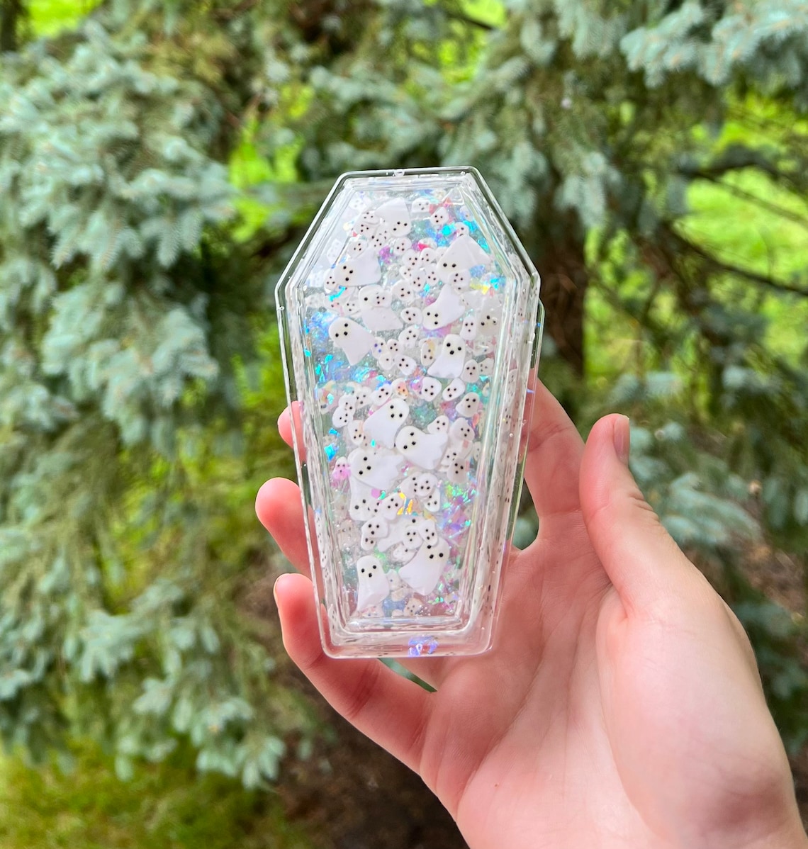 Ghost Resin Coffintrinket Box Resin Coffin Decor Coffin - Etsy