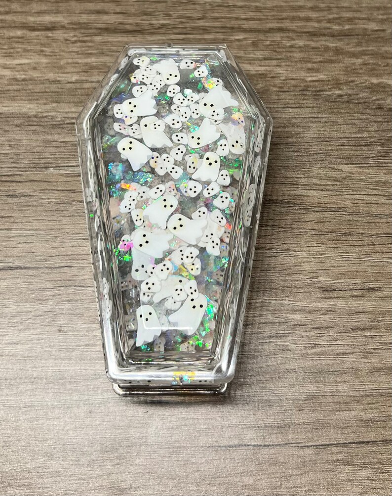 Ghost Resin Coffintrinket Box Resin Coffin Decor Coffin - Etsy