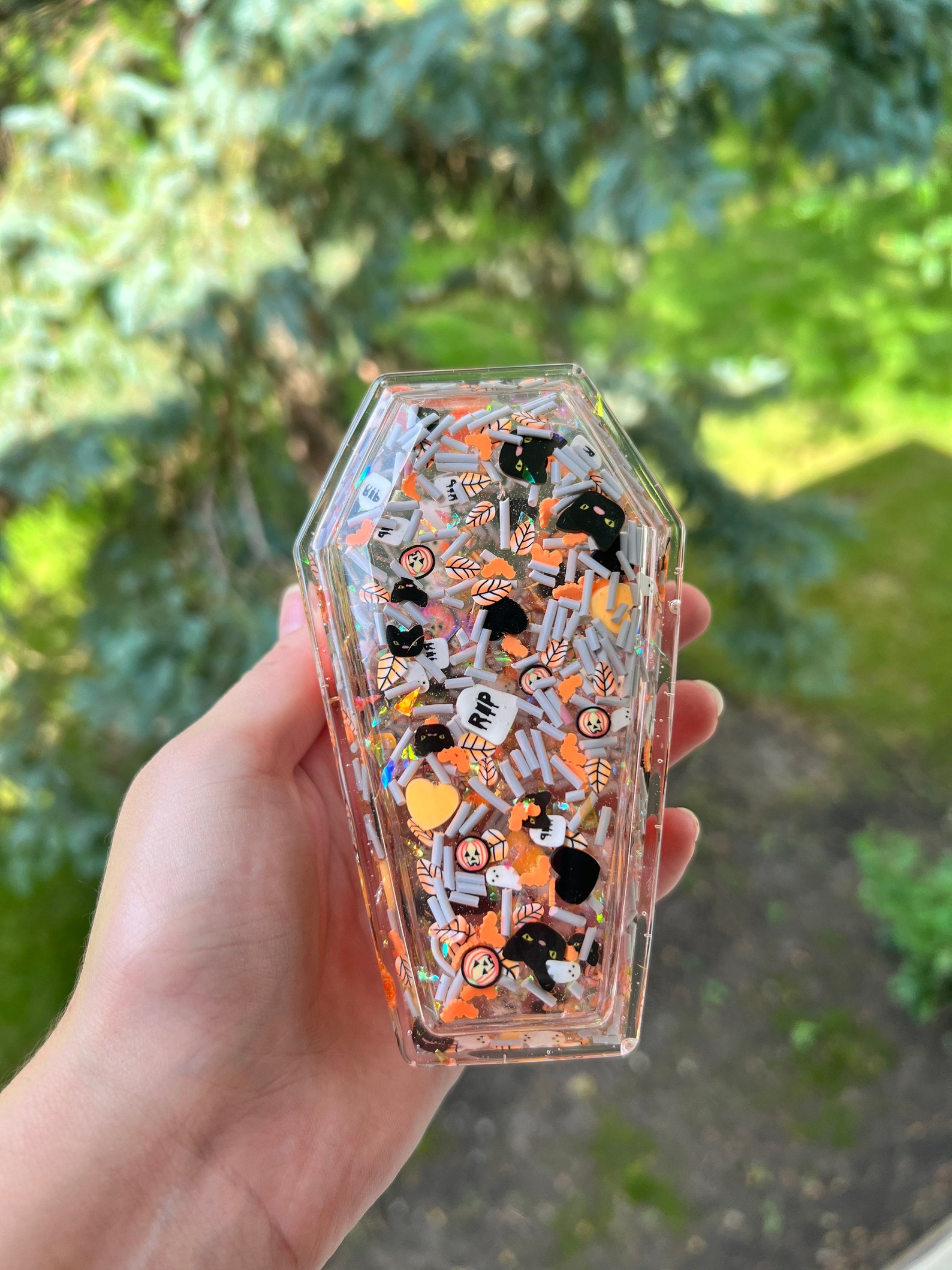 Ghost Resin Coffintrinket Box Resin Coffin Decor Coffin - Etsy