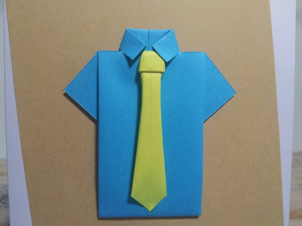 Father's Day Shirt and Tie Card Birthday Card for Him Card for Dad ...