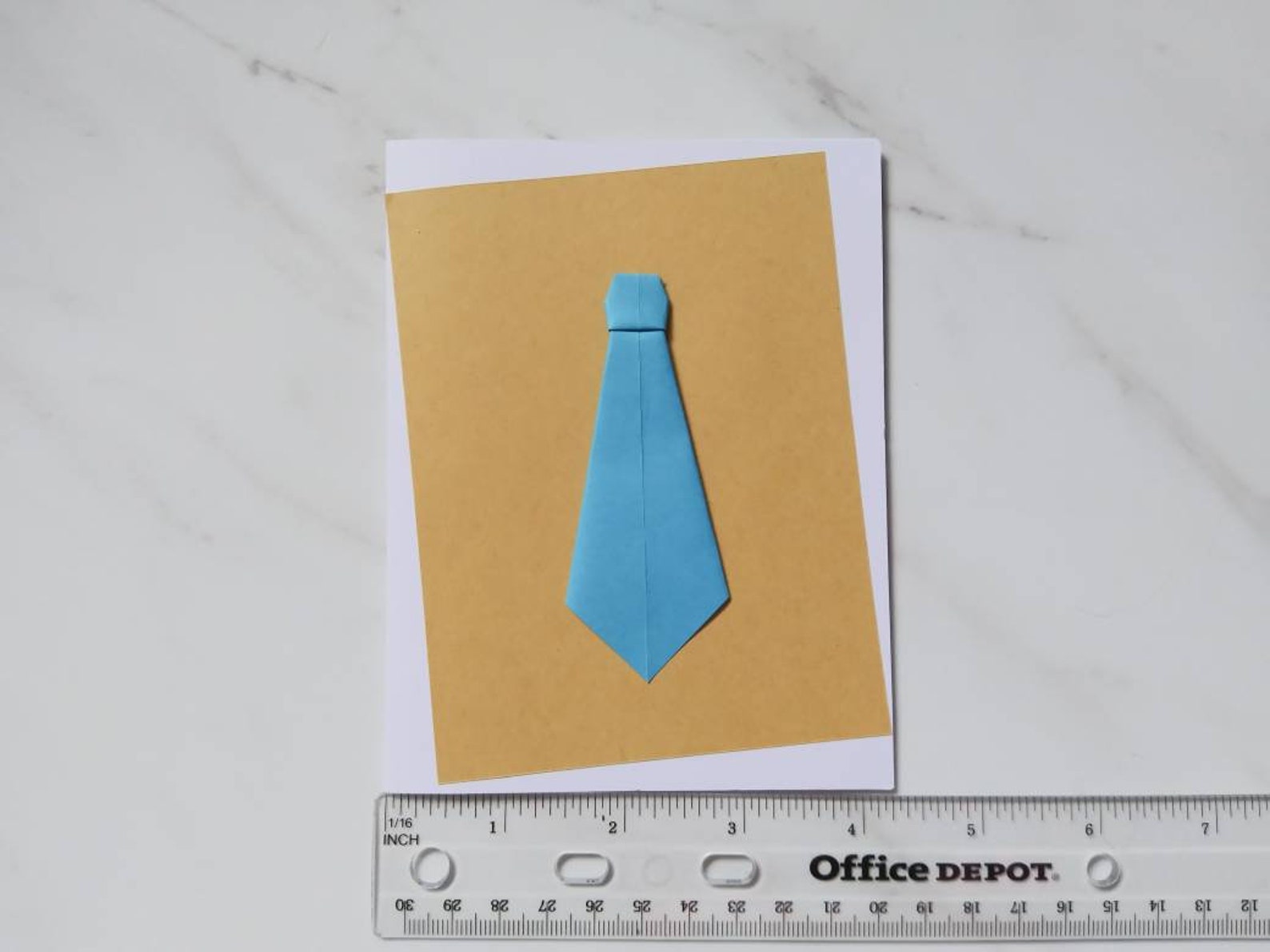 Origami Tie Card for Dad Father's Day Card Card With Tie Card for Him ...
