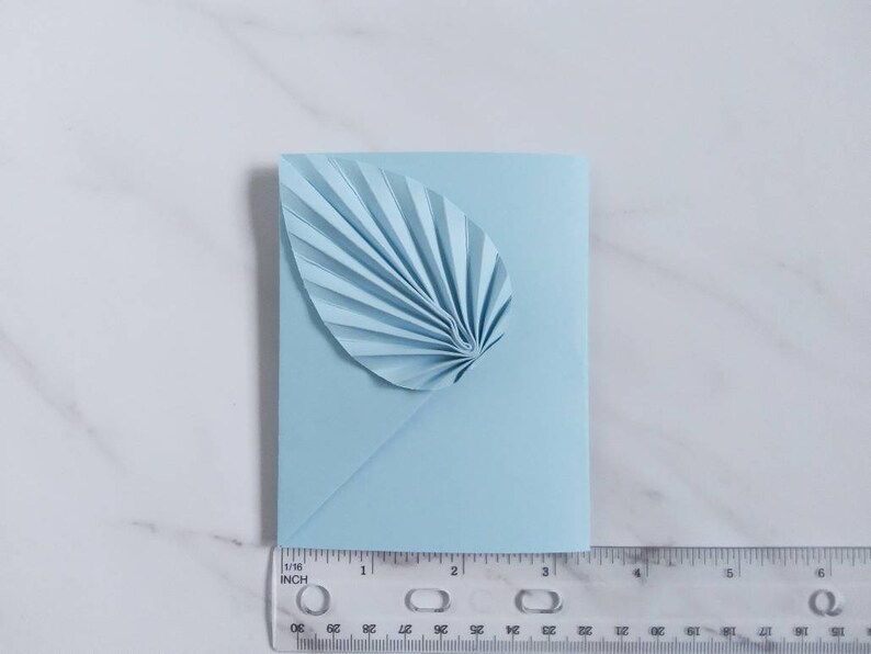 Blank Leaf Origami Card Pastel Leaves Card Spring Cards | Etsy