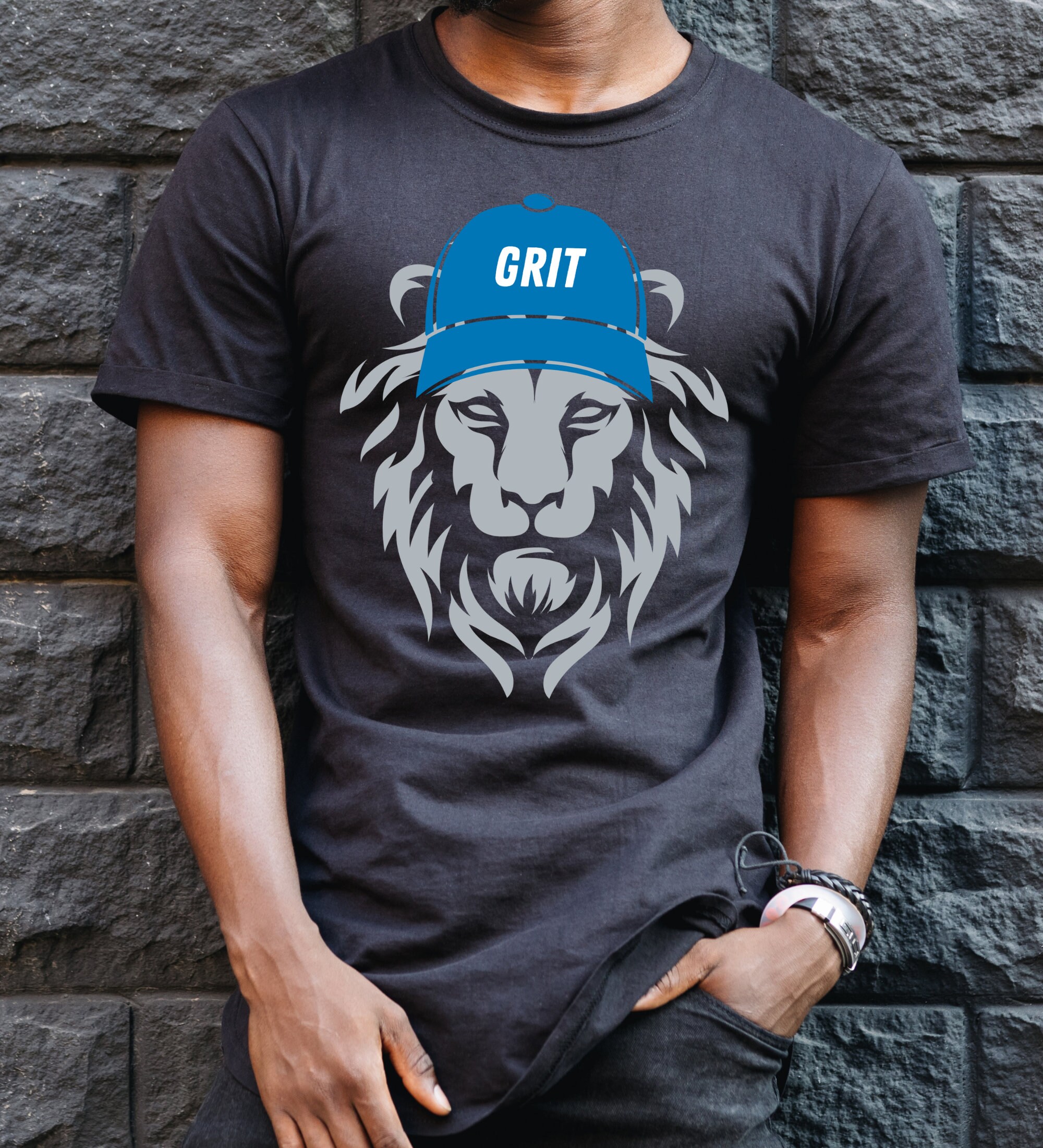 Detroit T-shirt Detroit Shirt Lion Shirt Grit Tshirt Grit Shirt Grit ...