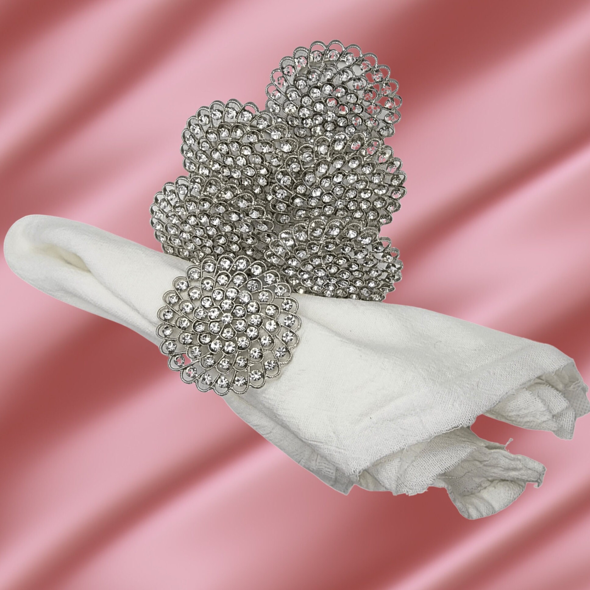 Silver Napkin Rings Vintage Napkin Rings Dinner Napkin Rings Wedding ...