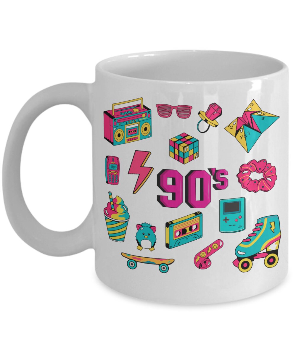 90s Coffee Mug 90s Mug 90s Style Retro Coffee Mug Gift - Etsy