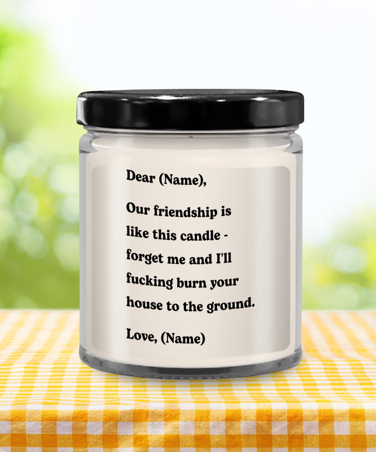 Our Friendship is Like This Candle Personalized Gifts Best Friend Gift ...