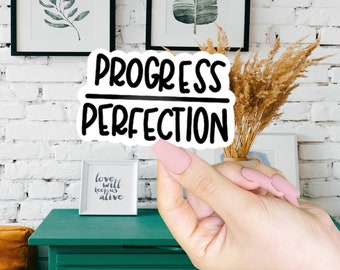 Progress Over Perfection Decal - Etsy