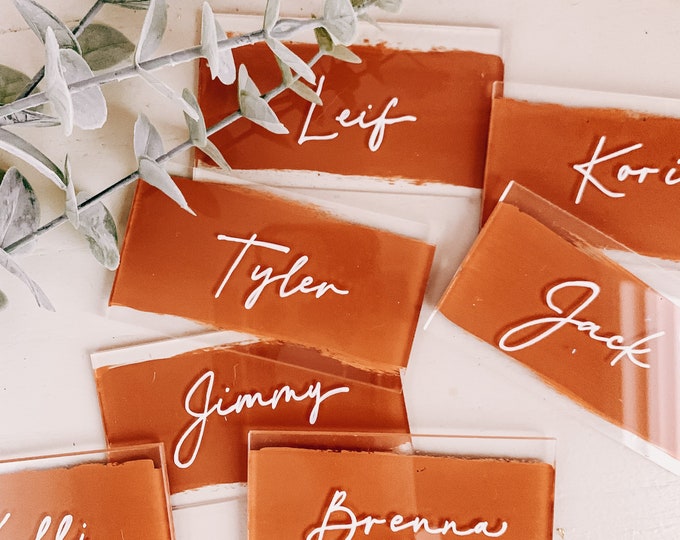 Wedding Name Cards Acrylic Names Wedding Favor Name Cards Name Plates ...