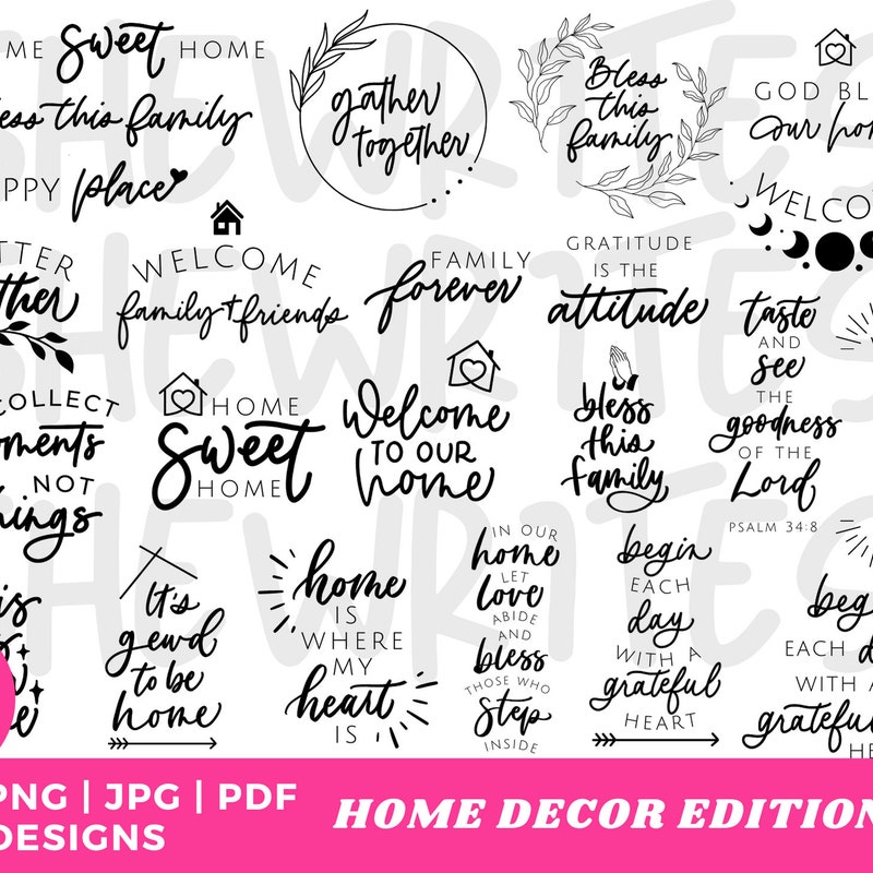Home Decor Svg - Etsy