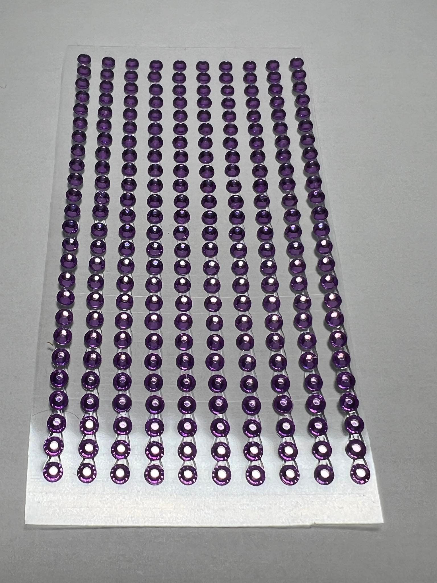 Rhinestone Diamante Stick on Self Adhesive STRIP GEMS 3mm Craft Wedding ...