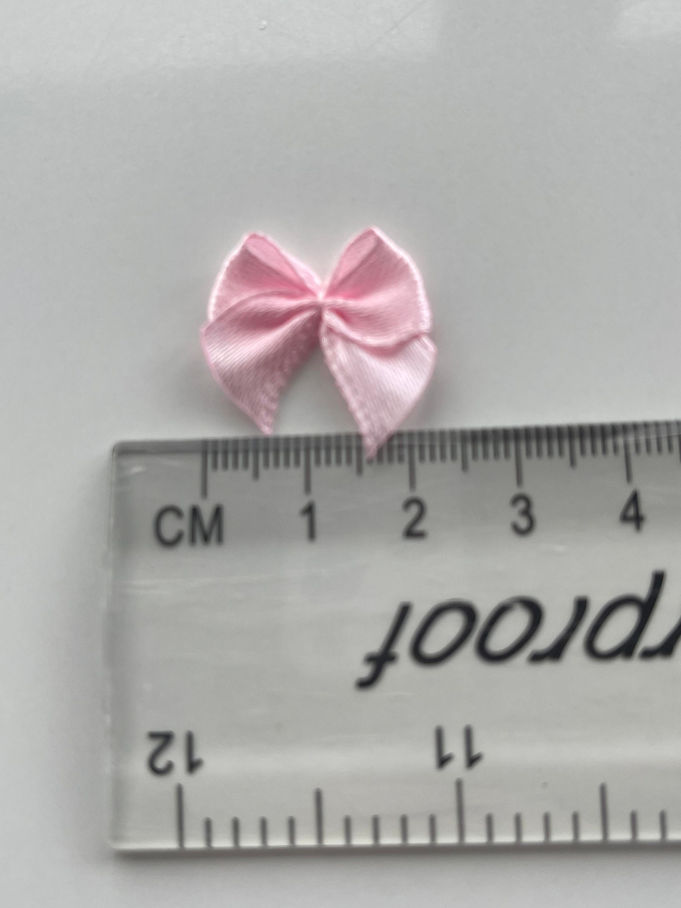 Mini Satin Craft Bows 2cm Baby Blue/baby Pink Red Decoration ...