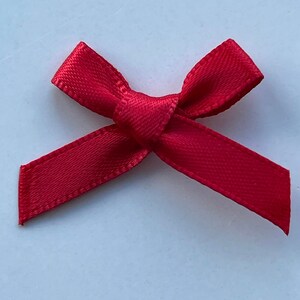 Mini Bows Christmas Mix Green/red 3cm Satin Bows Card Craft ...