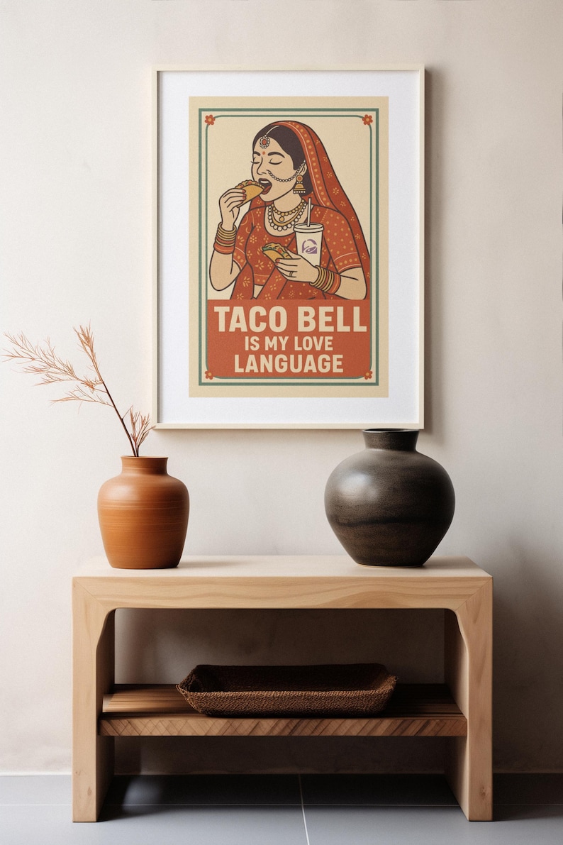 Funny Taco Bell Print: Retro Pop Art Kitchen Decor (digital Download ...