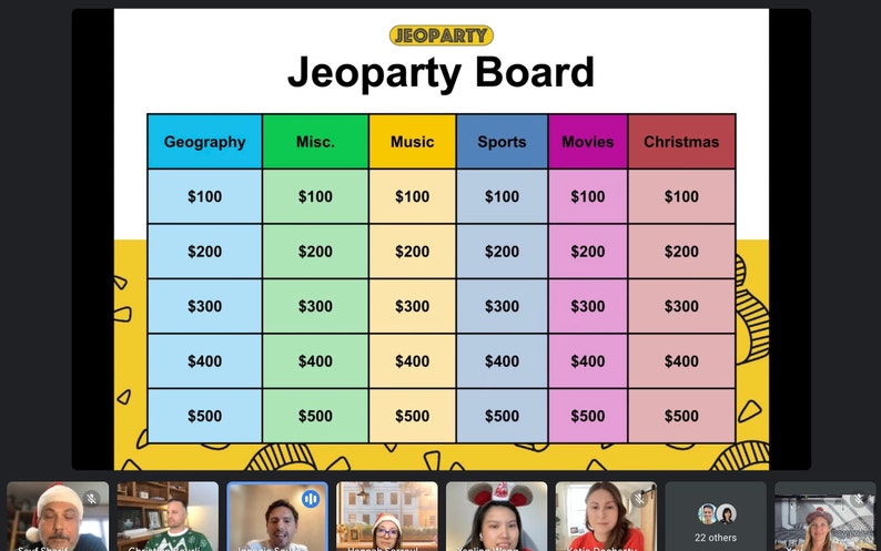 Virtual Jeopardy Trivia Game: Online Team Building, Zoom Quiz - Etsy