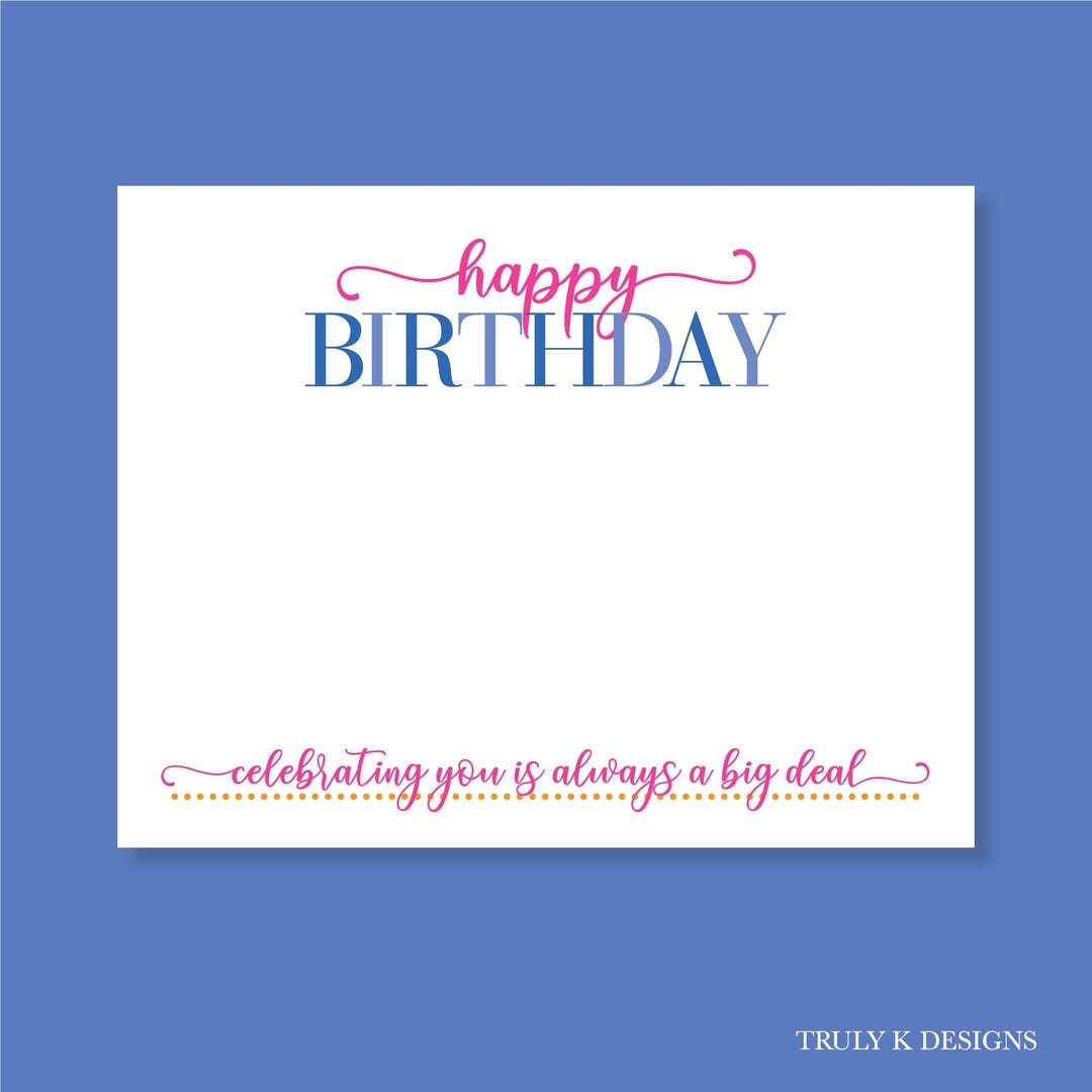 Happy Birthday Note Cards, Set of 10 Cards and Envelopes - Etsy