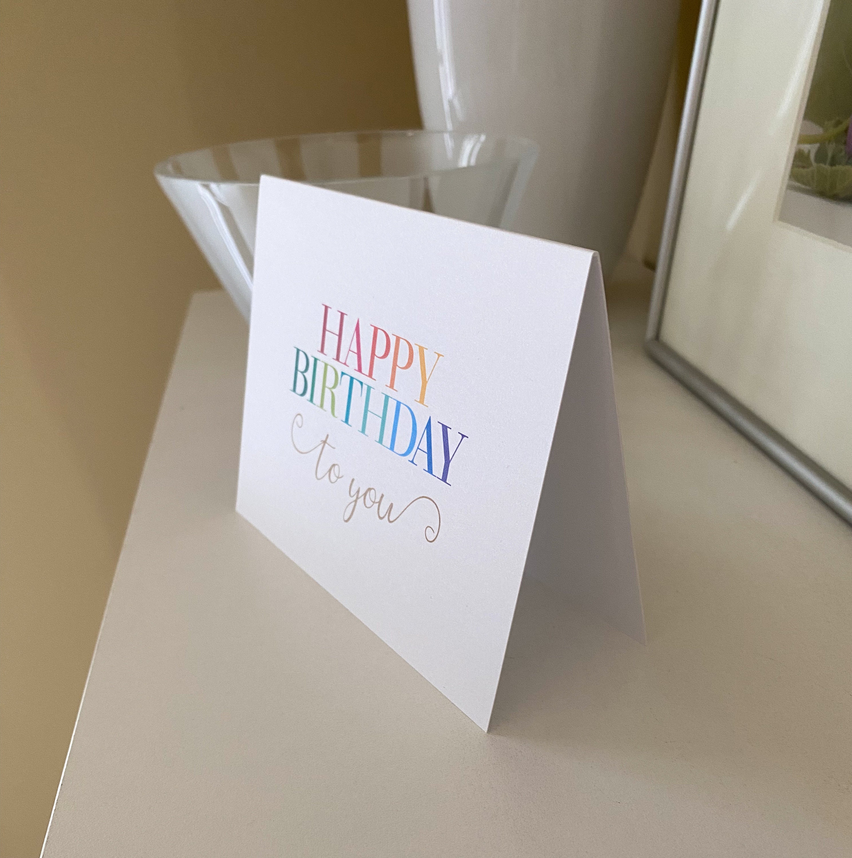 Happy Birthday to You ~ Fold Over Note Cards ~ Size A2 4.25" X 5.5 ...