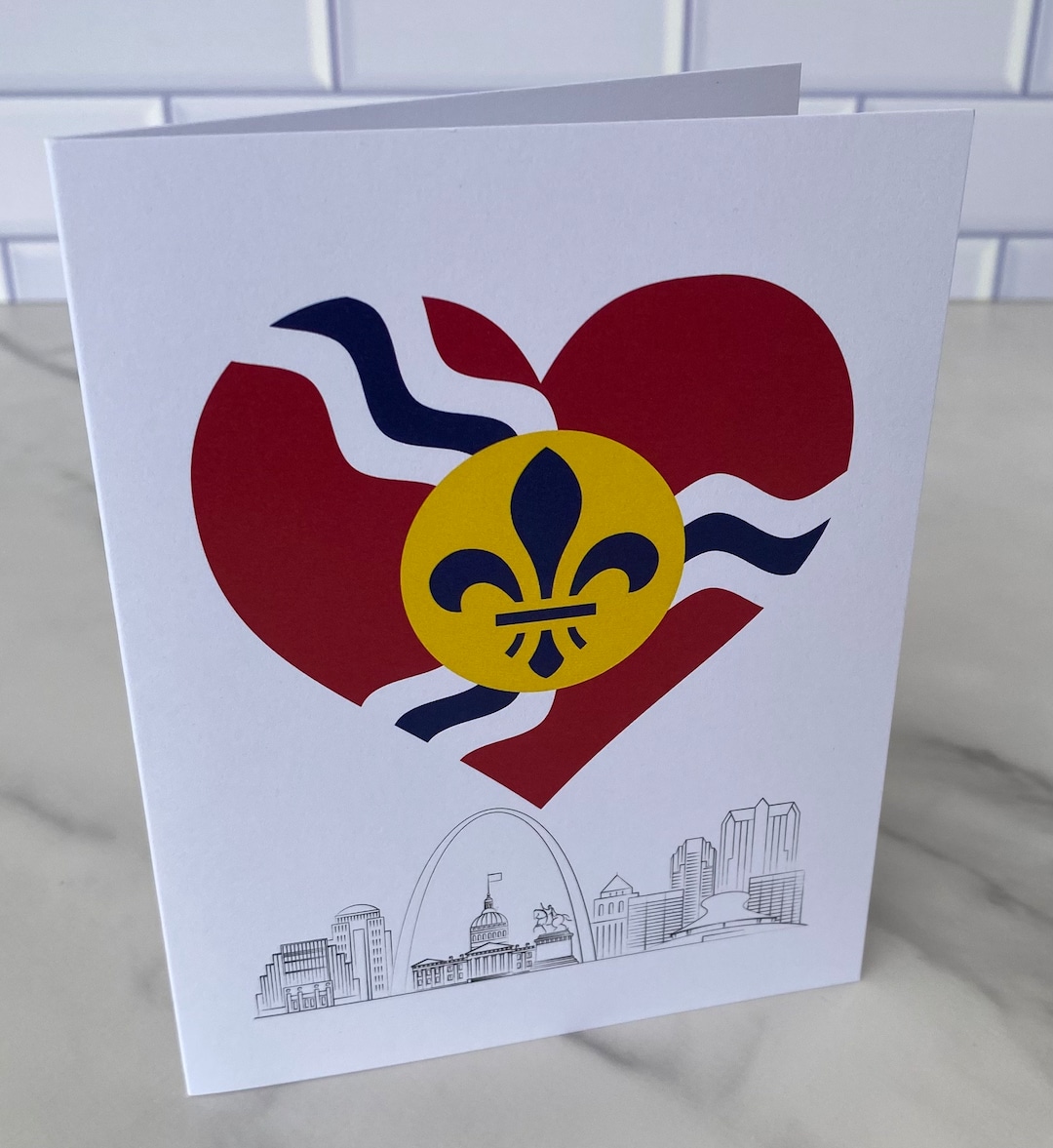 Saint Louis, Missouri ~ Fold Over Note Cards ~ Size A2 4.25" X 5.5 ...