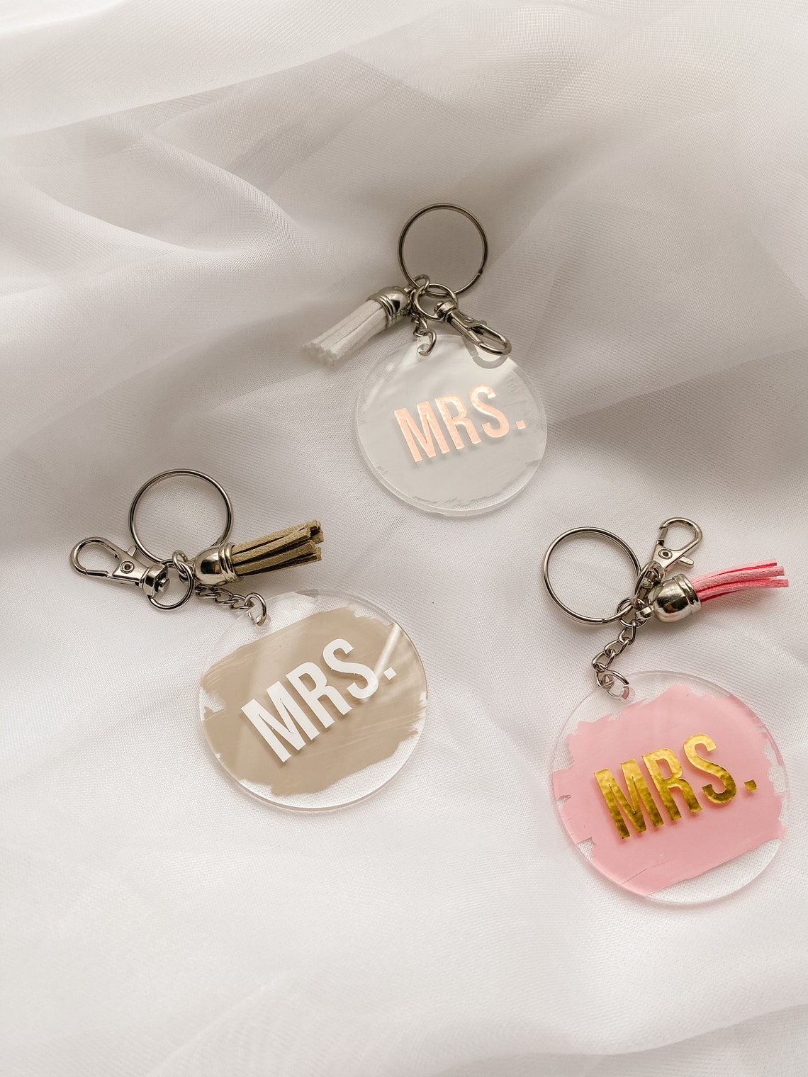 MRS Acrylic Round Keychain Personalized Keychain - Etsy
