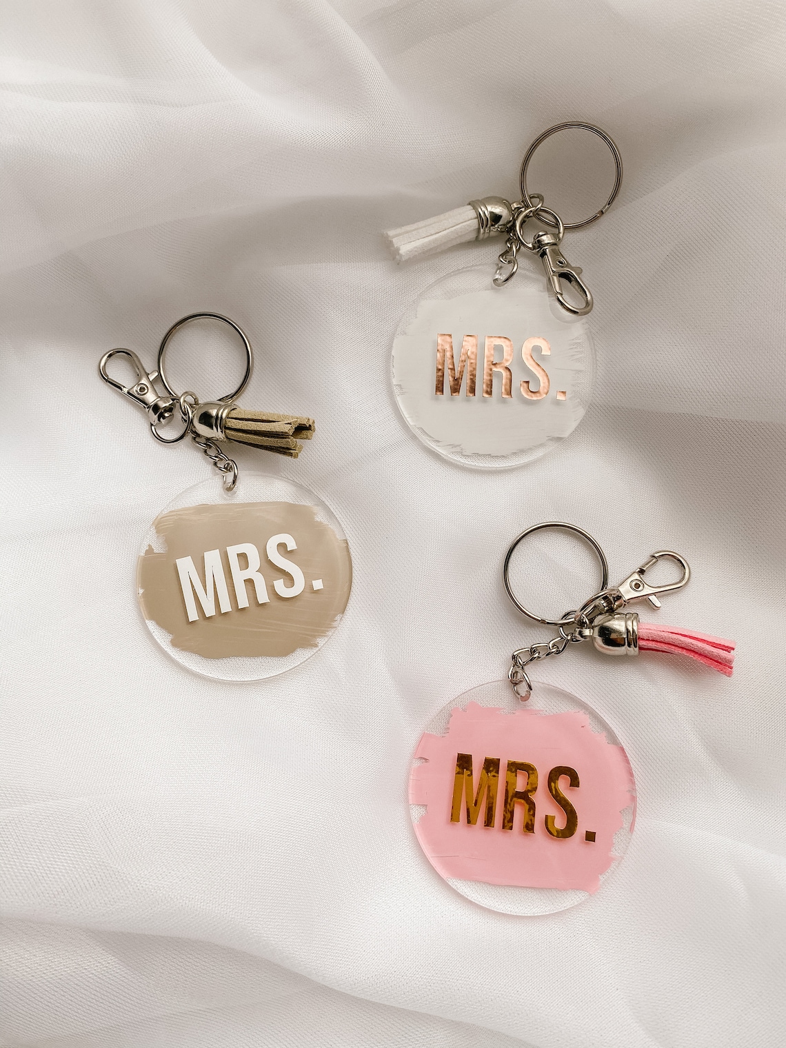 MRS Acrylic Round Keychain Personalized Keychain | Etsy