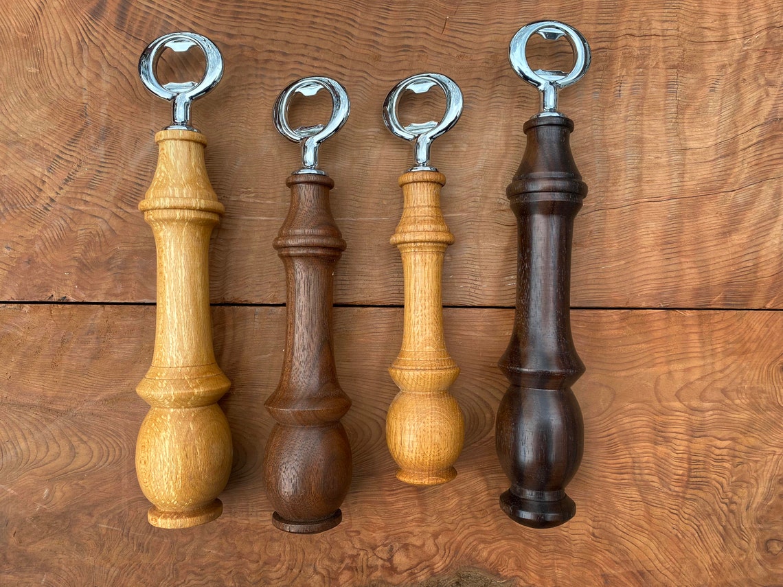 Unique Custom HANDMADE Bottle Opener / Hand Turned / WOOD - Etsy