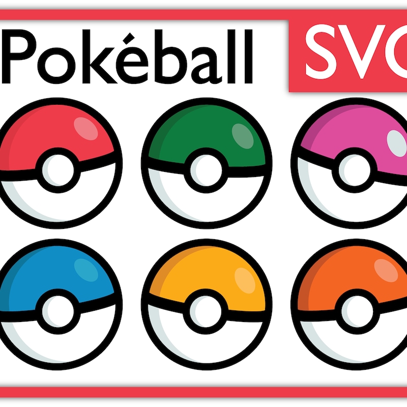 Pokeball Svg - Etsy