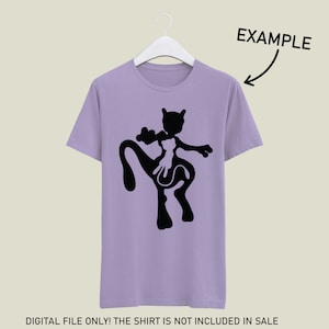 Mew & Mewtwo Design Pokemon Evolutions SVG Bundle Digital File Download ...