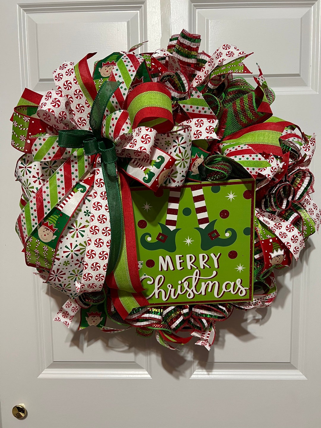 Christmas Elf Wreath - Etsy