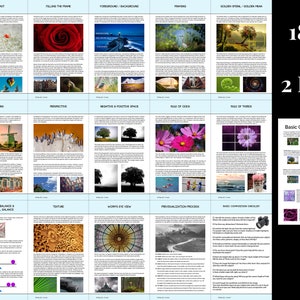 Composition Basics Cheat Sheets - 20 Card Set of Creative Techniques ...