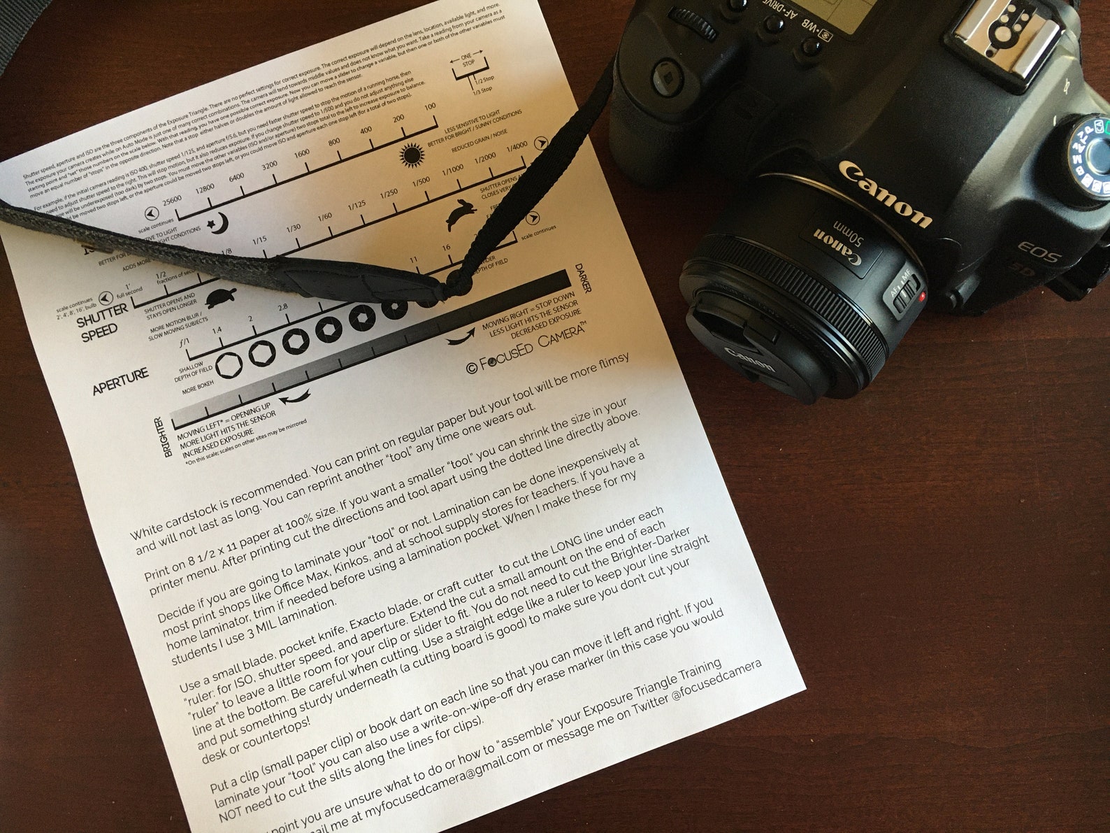 Photography Cheat Sheet + Video Training - DIGITAL DOWNLOAD - Exposure ...