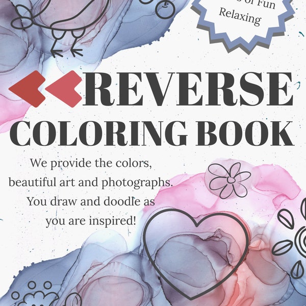 Reverse Coloring Books - Etsy