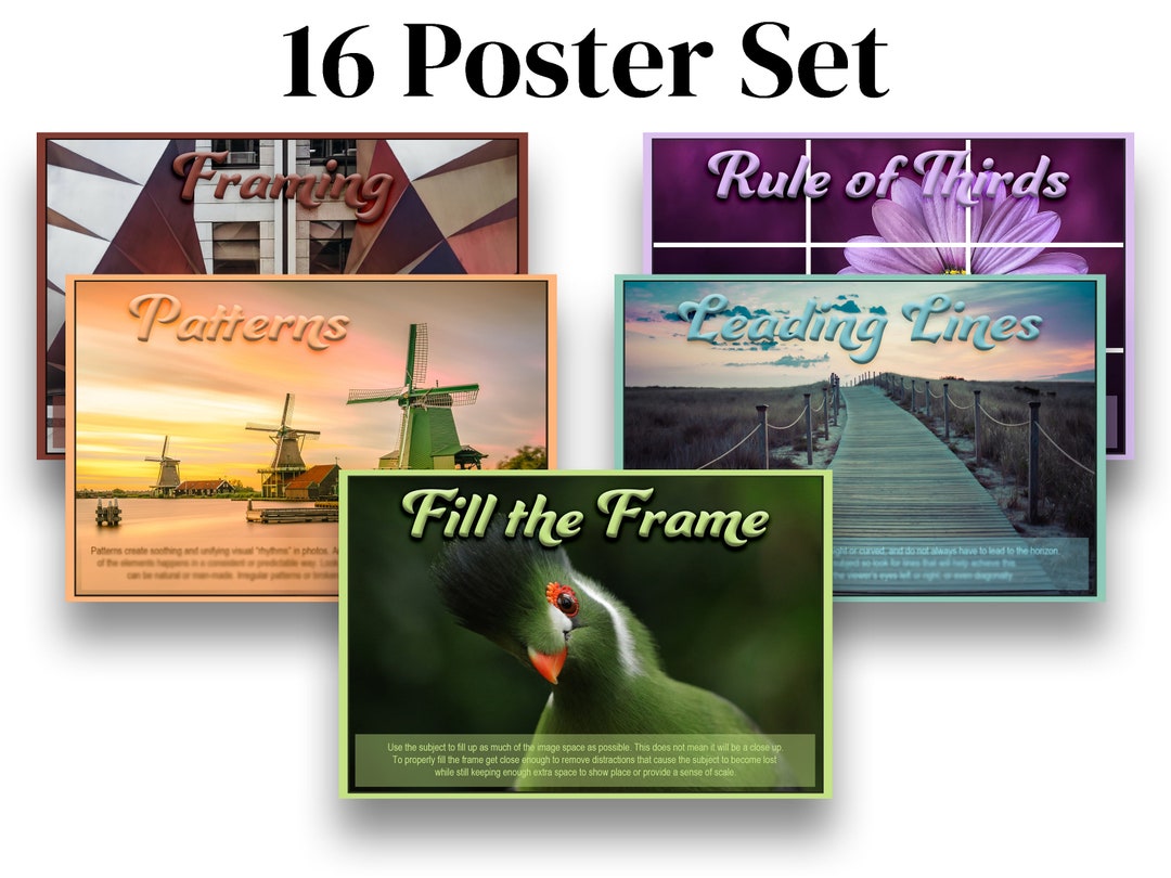 Composition Basics 16 POSTER SET for Photography or Art/design - Print ...