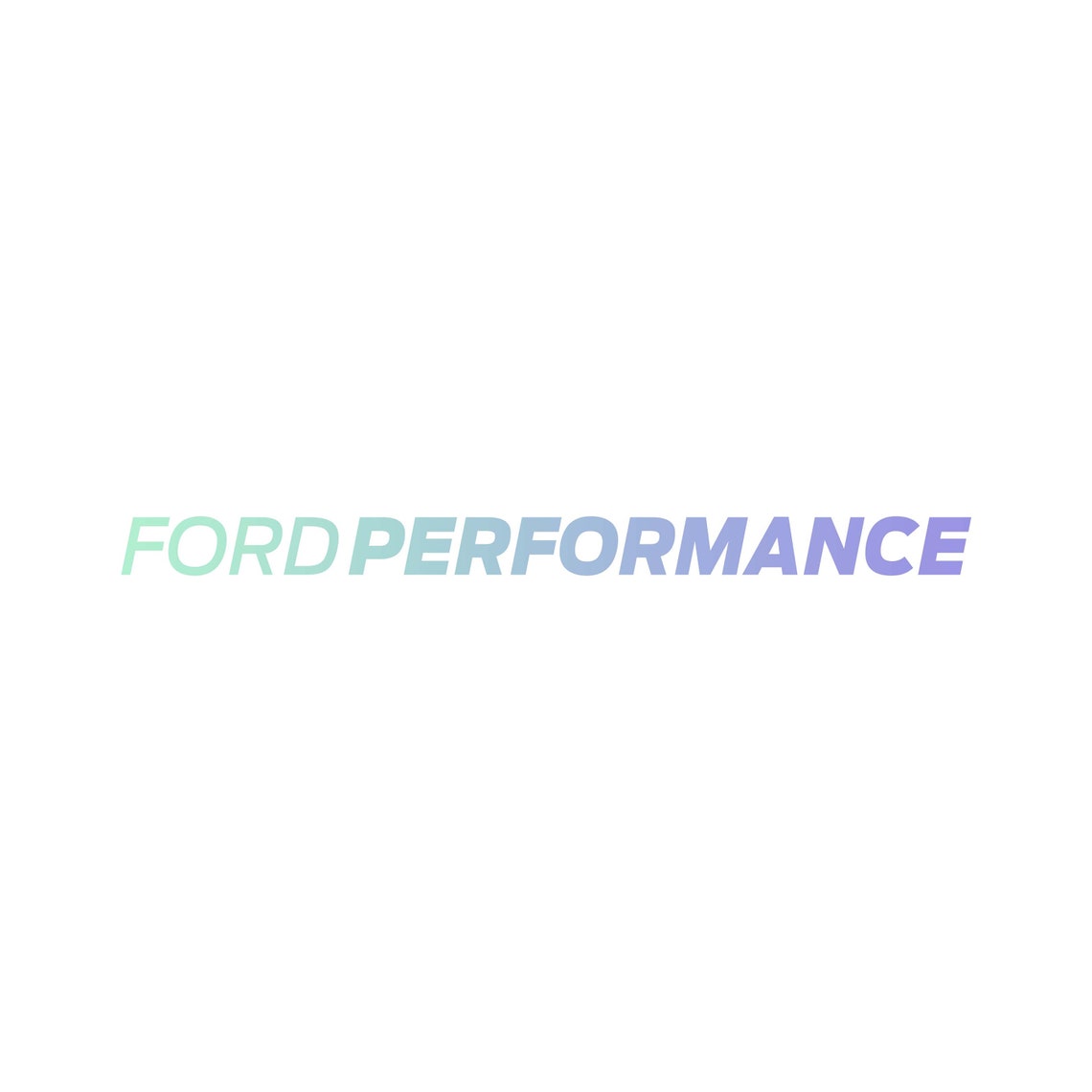 Ford Performance Decal Single Colour X2 - Etsy